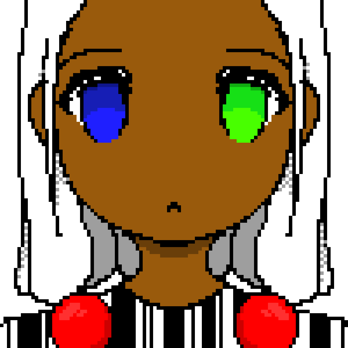 Pixilart - barcode girl by ookeyan