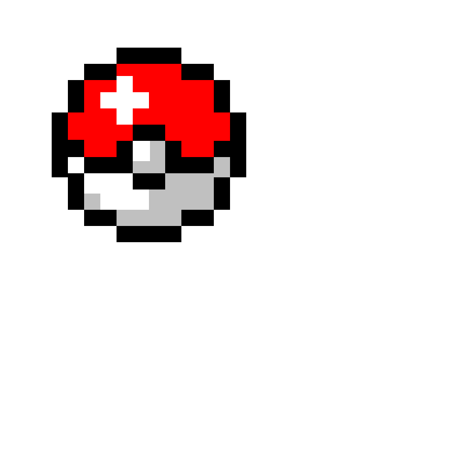 Editing Pokeball - By DeathGirl - Free online pixel art drawing tool ...