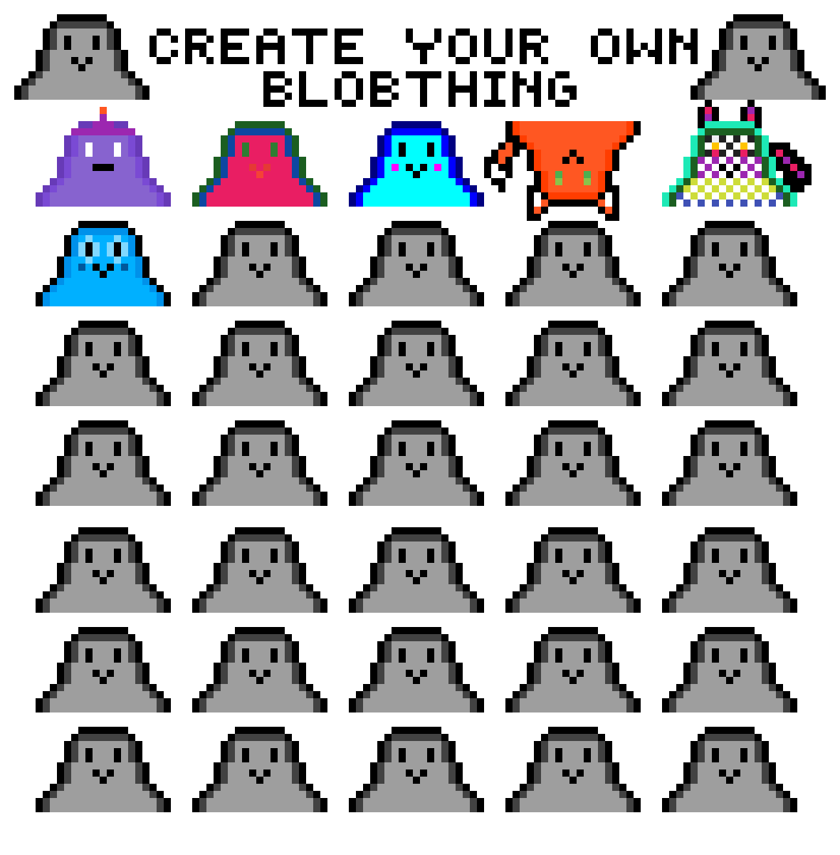 Editing CREATE YOUR OWN BLOB - Free online pixel art drawing tool ...