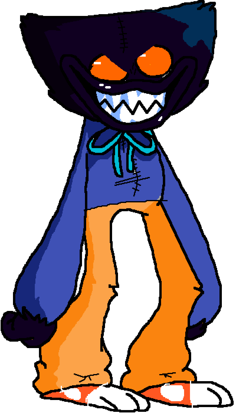 Pixilart - Whitty swap Huggy by K0W0
