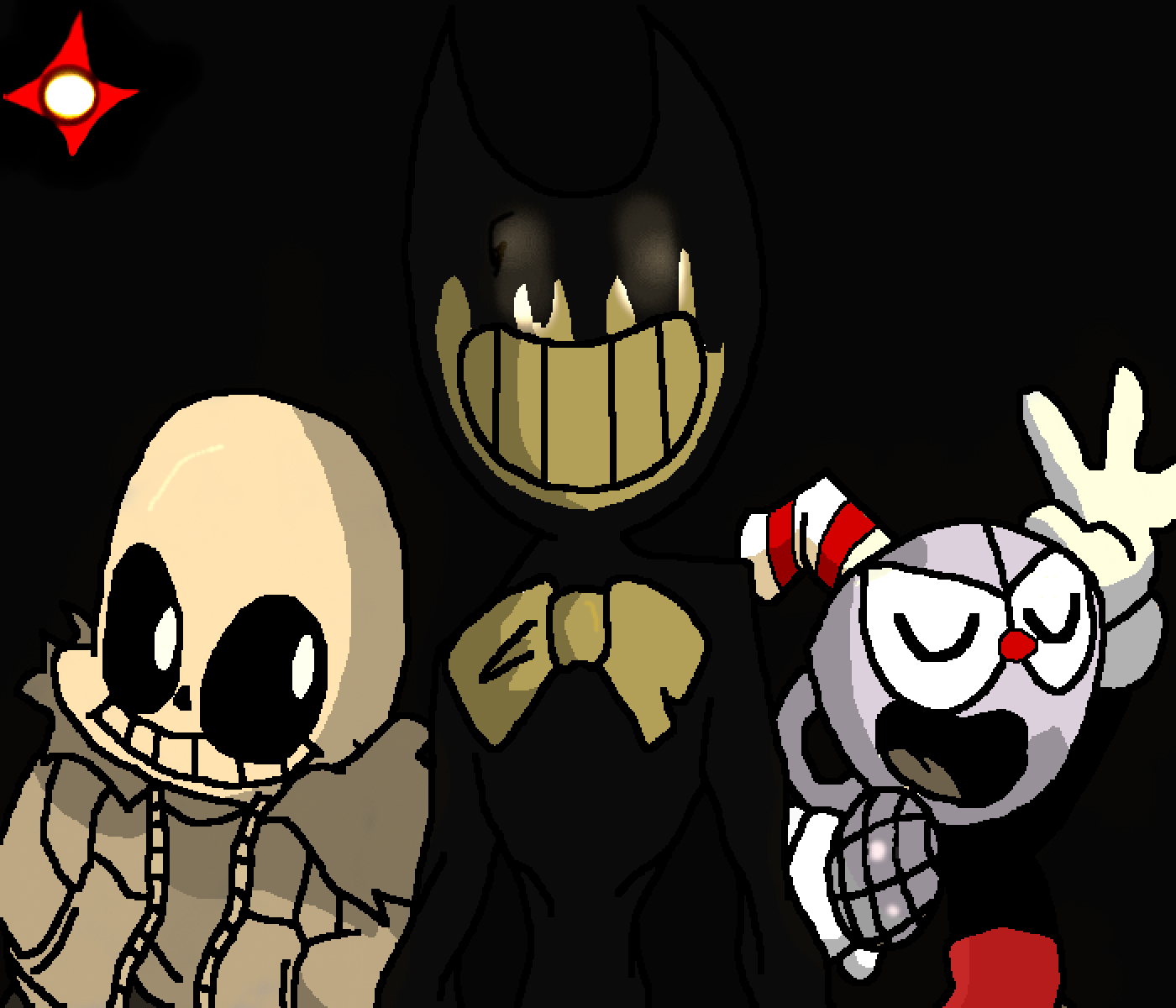 Pixilart - FNF Indie Cross by Notdiedman49