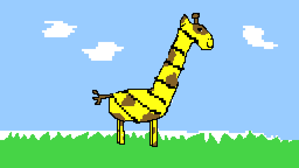 Editing Giraffe - Free online pixel art drawing tool - Pixilart