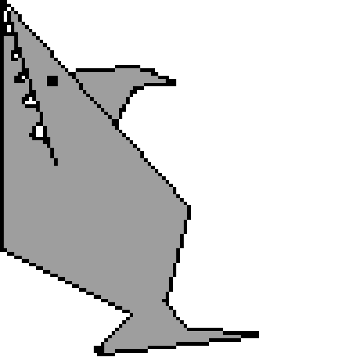 Pixilart - shark cursor by a-godzilla-fan