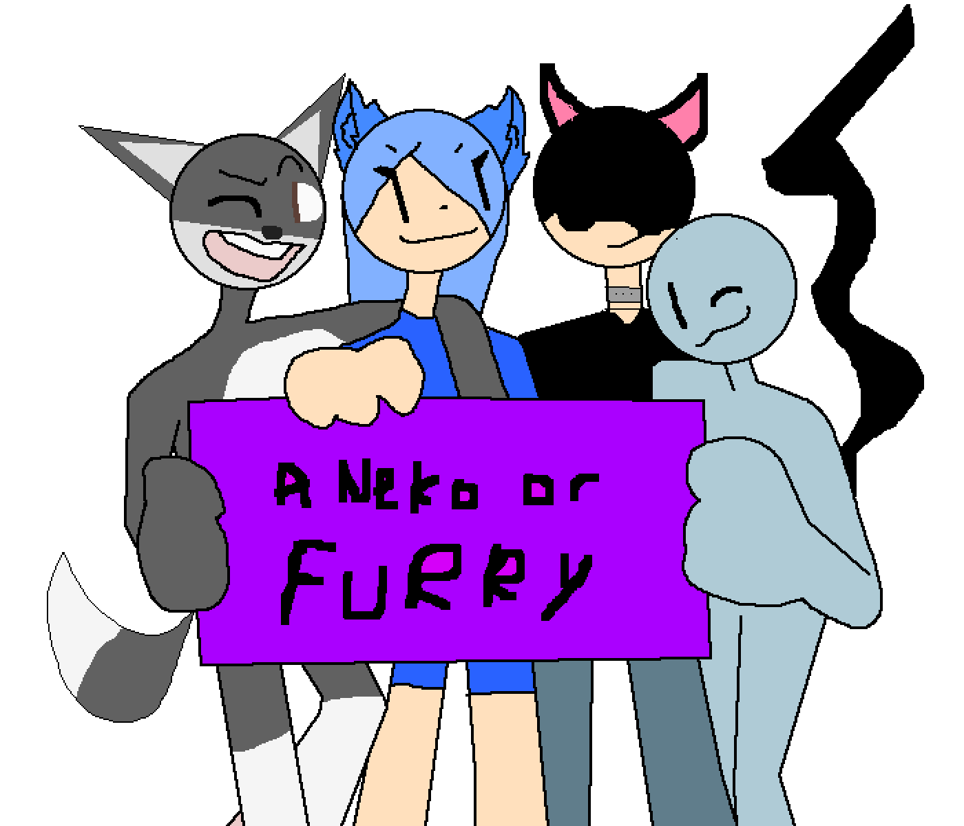 Pixilart - Group Sign Base by AveryTheBlueFox