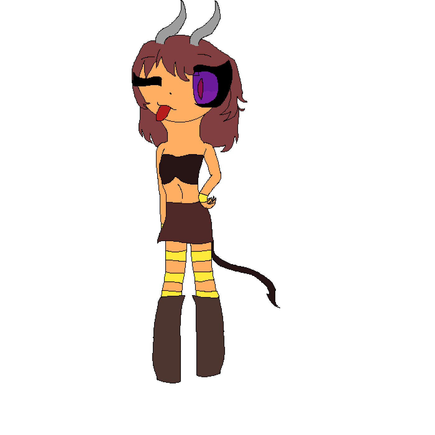 Pixilart - Imp Girl by LorileiFlower