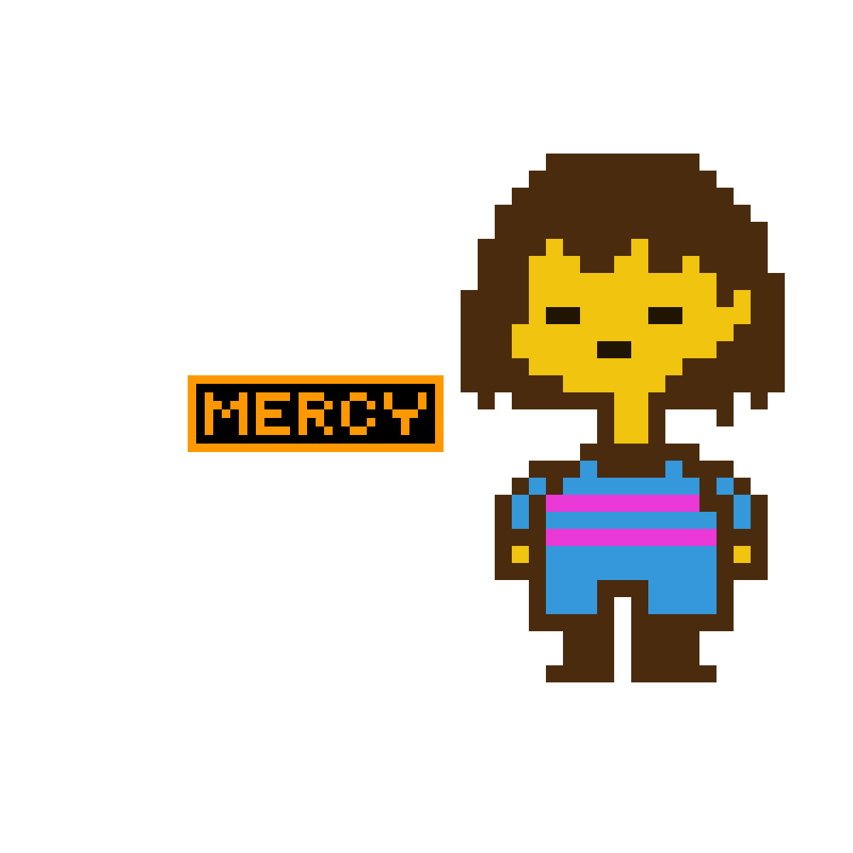 Pixilart - FIGHT VS MERCY by DerpKing21