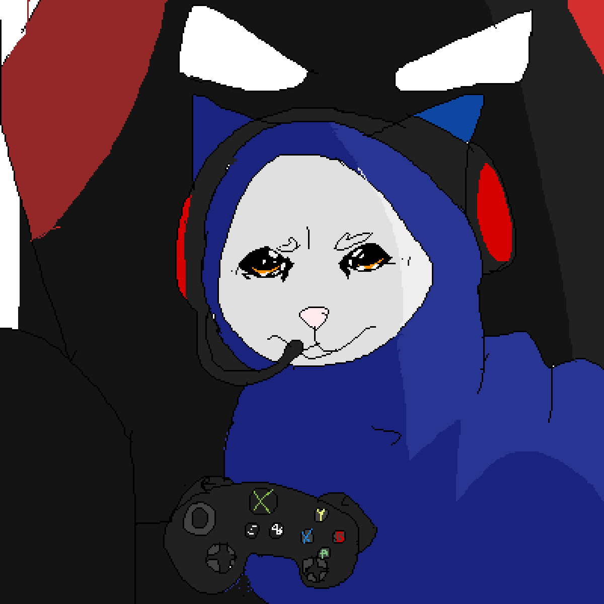 Pixilart - Sad cat by An0nymousUser