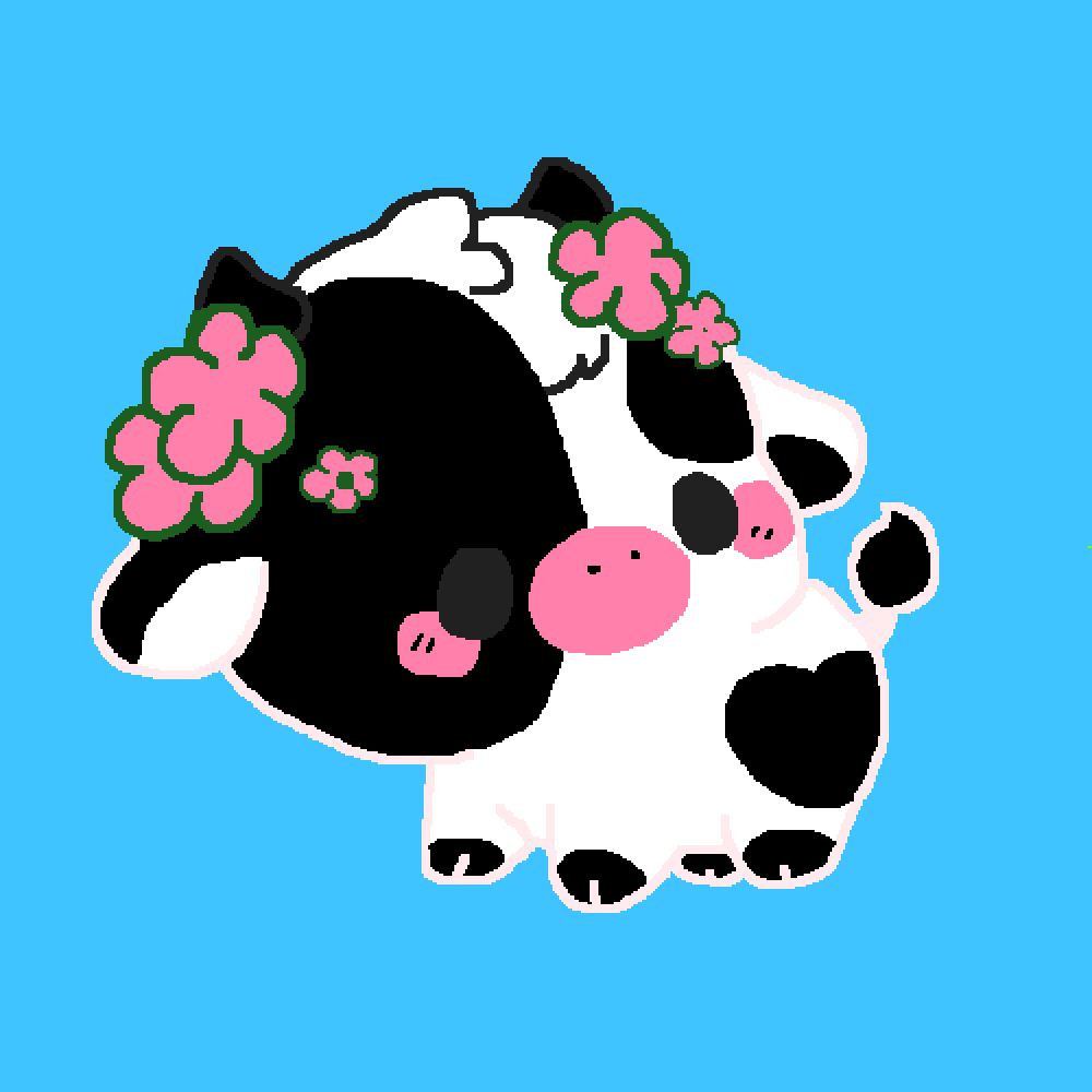 Pixilart - Cow base by wolf-lover-899