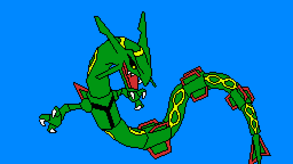 Pixilart - Rayquaza by silverwolf22034