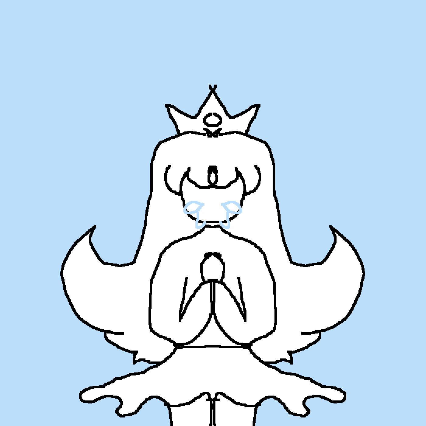 Editing sad ghost - Free online pixel art drawing tool - Pixilart