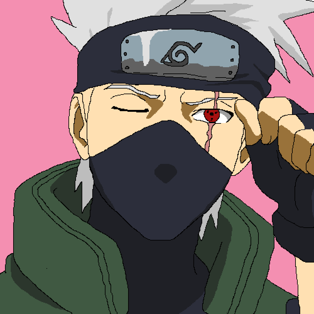 Pixilart - Kakashi again by Crazy-WoF-Fan