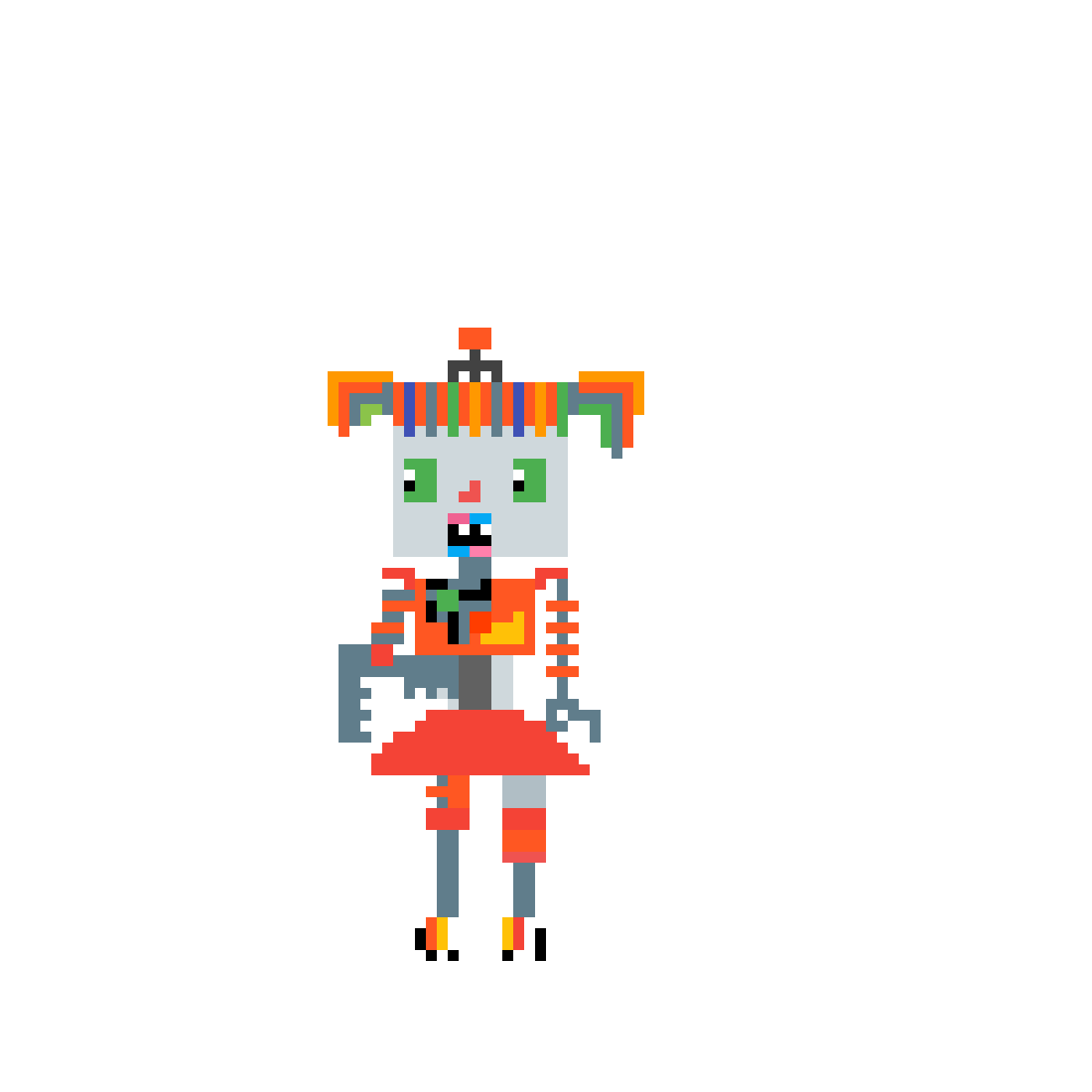 Pixilart - Scrap baby (minigame) by Tangy-Tangerine