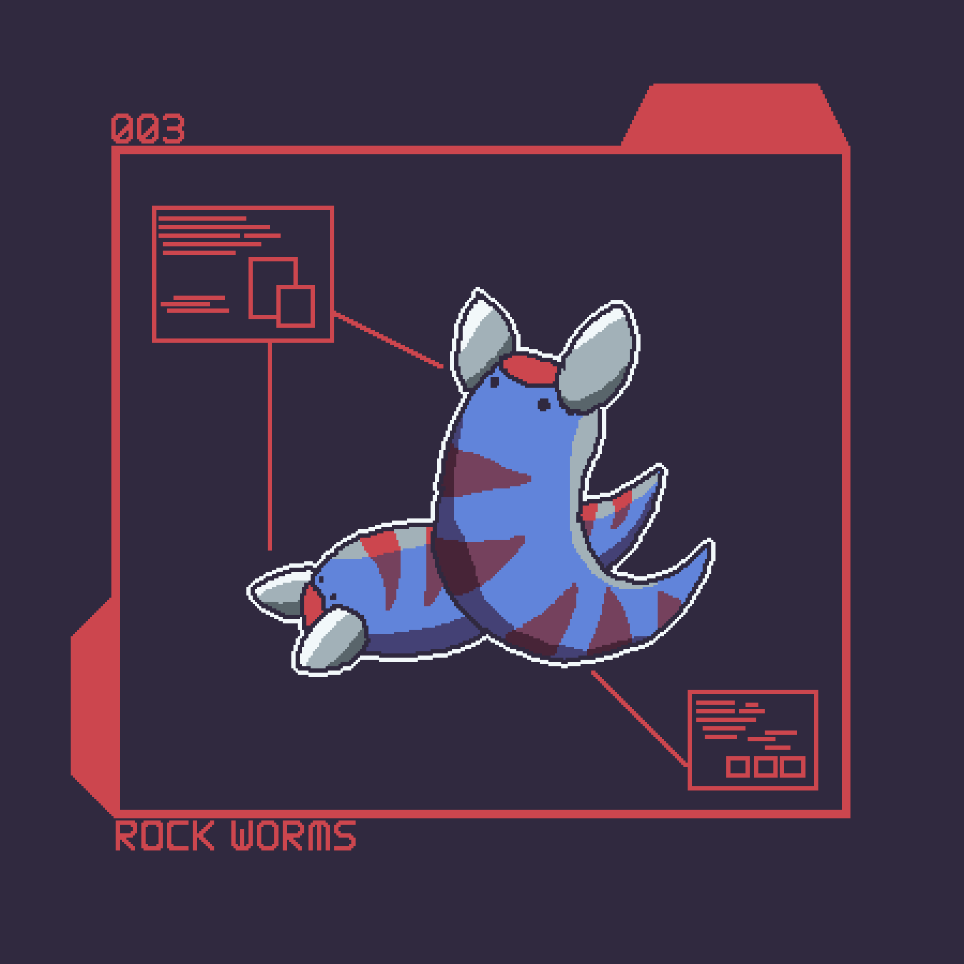 Pixilart - Rock Worms by WaterArcher55