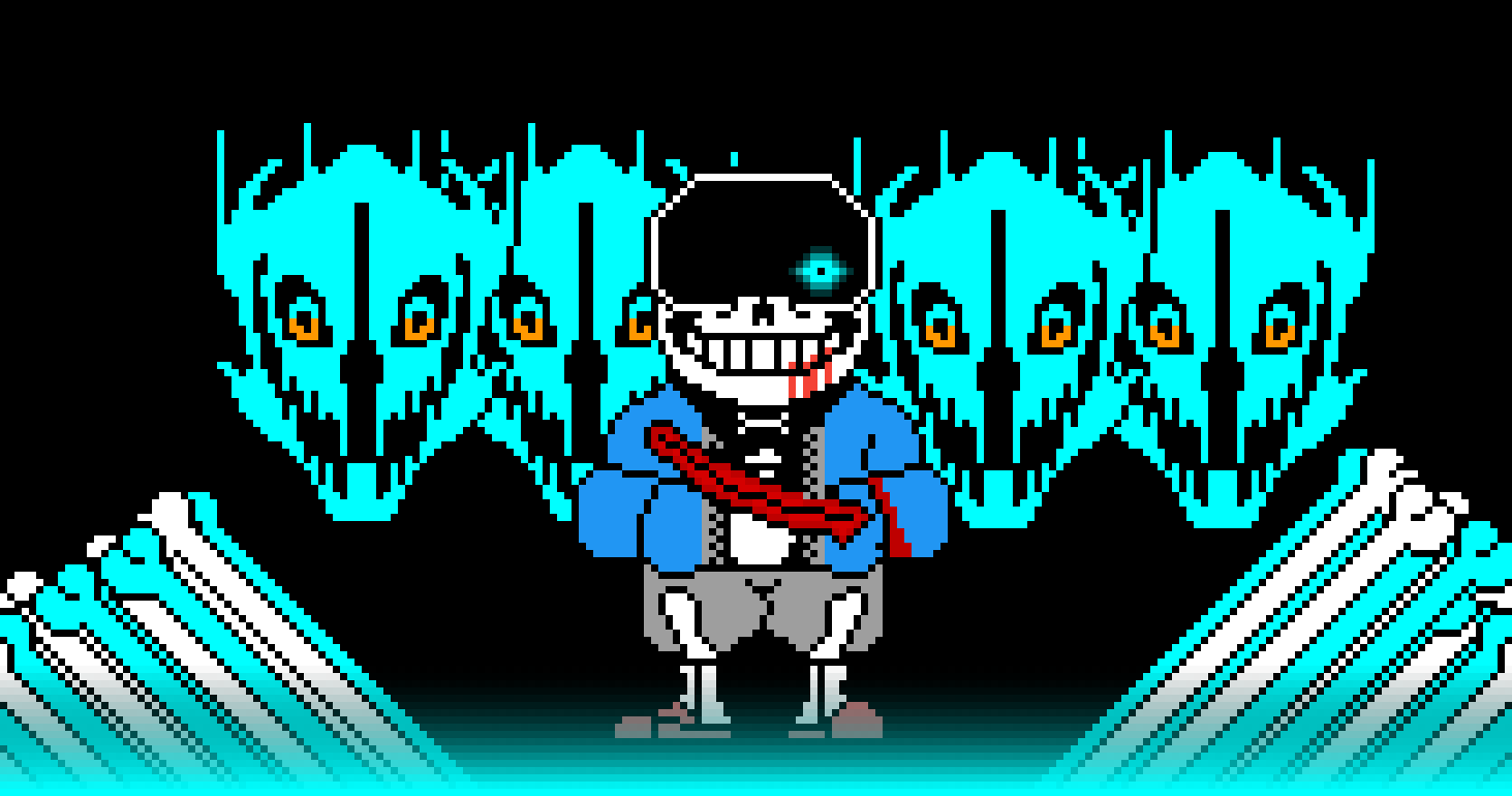 Pixilart - Undertale Blue Battle by 65keL
