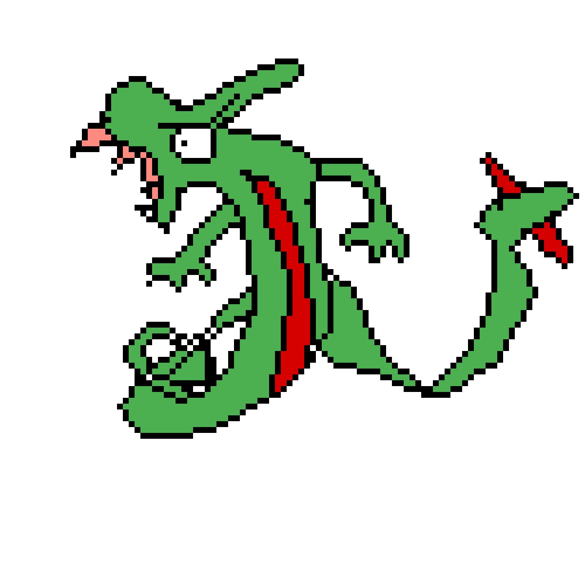 Rayquaza Pixel Art