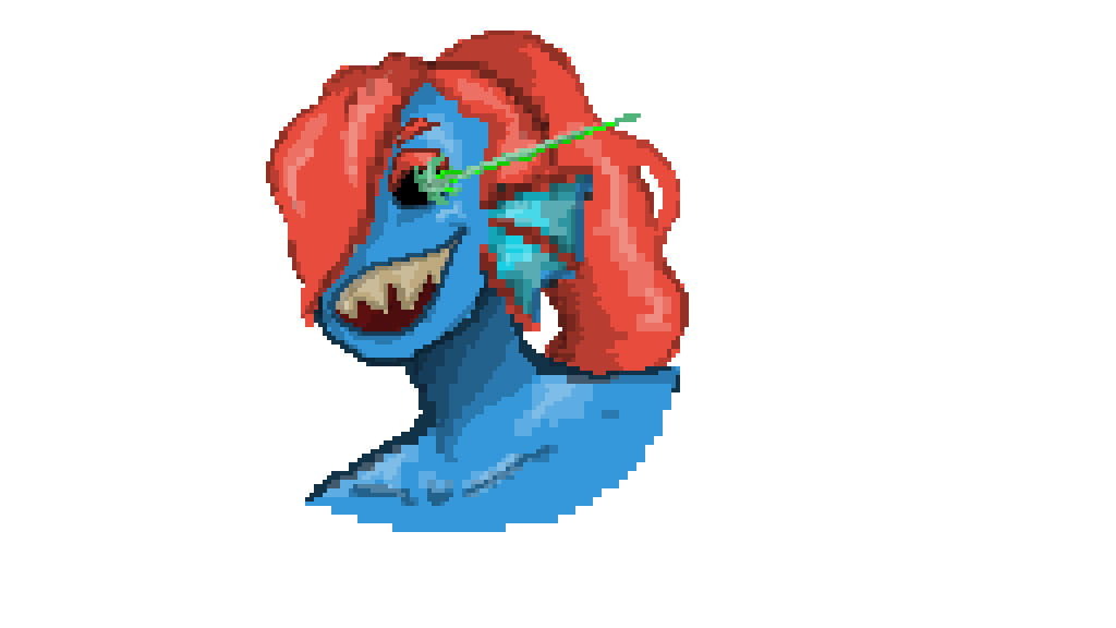 Pixilart - Undyne by MisiekxXxMisiek