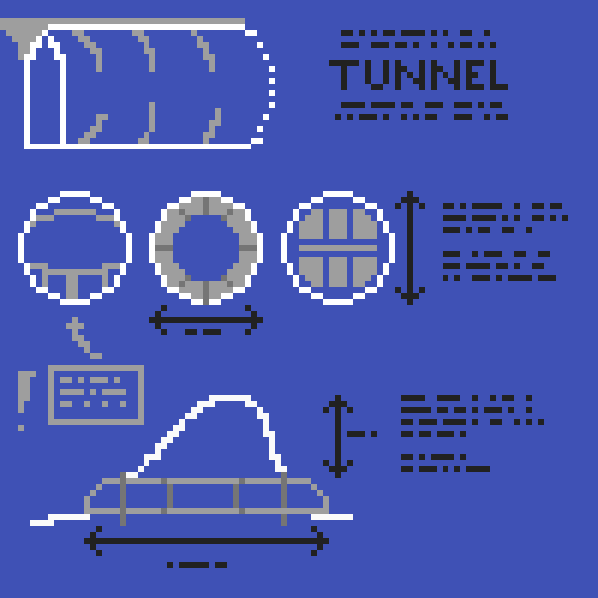 Pixilart - Tunnel Blueprint by lizzylis