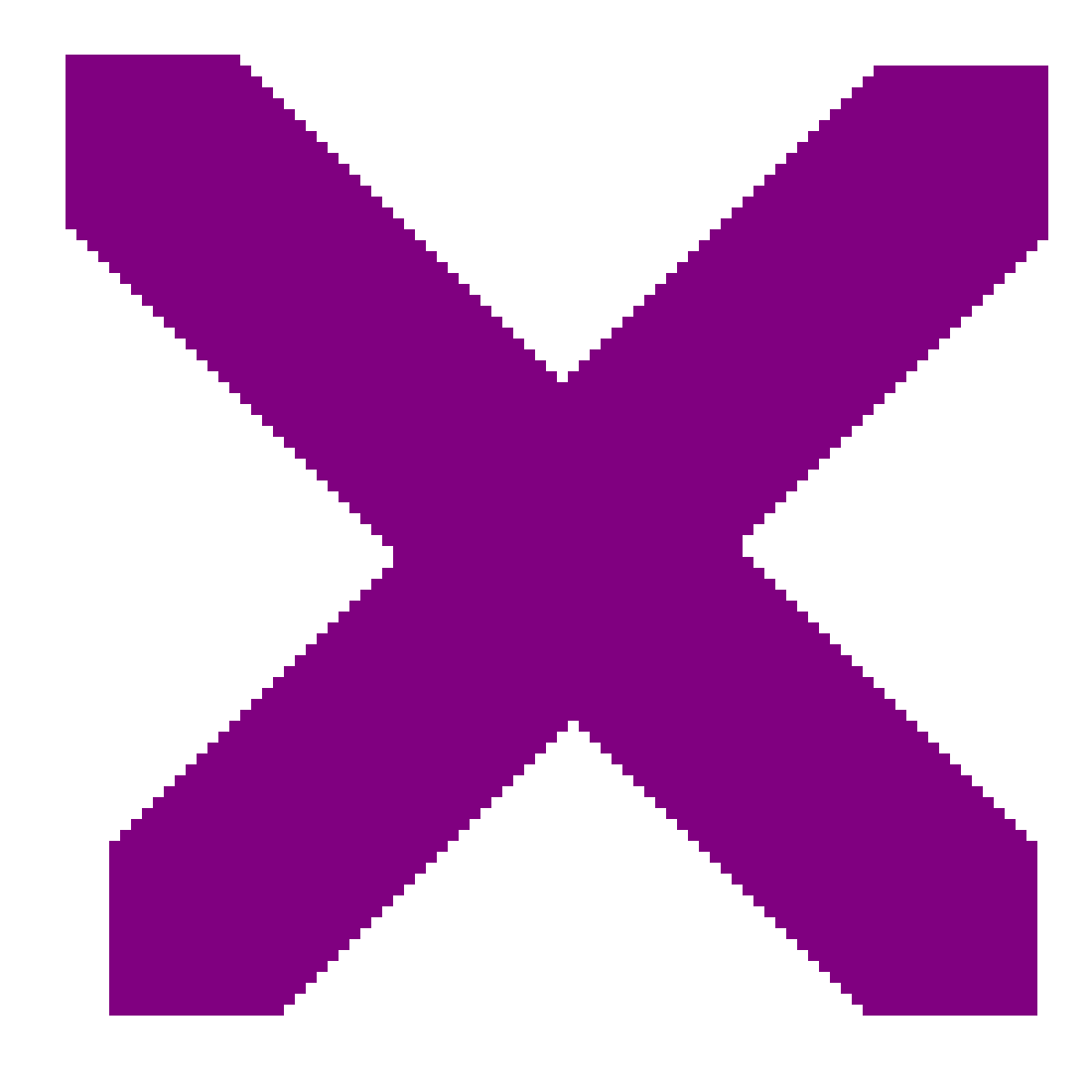 Editing Purple X - Free online pixel art drawing tool - Pixilart