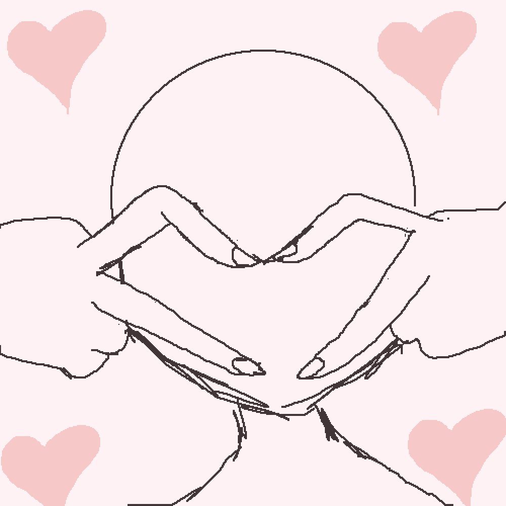 Pixilart - heart hands base by little-bud