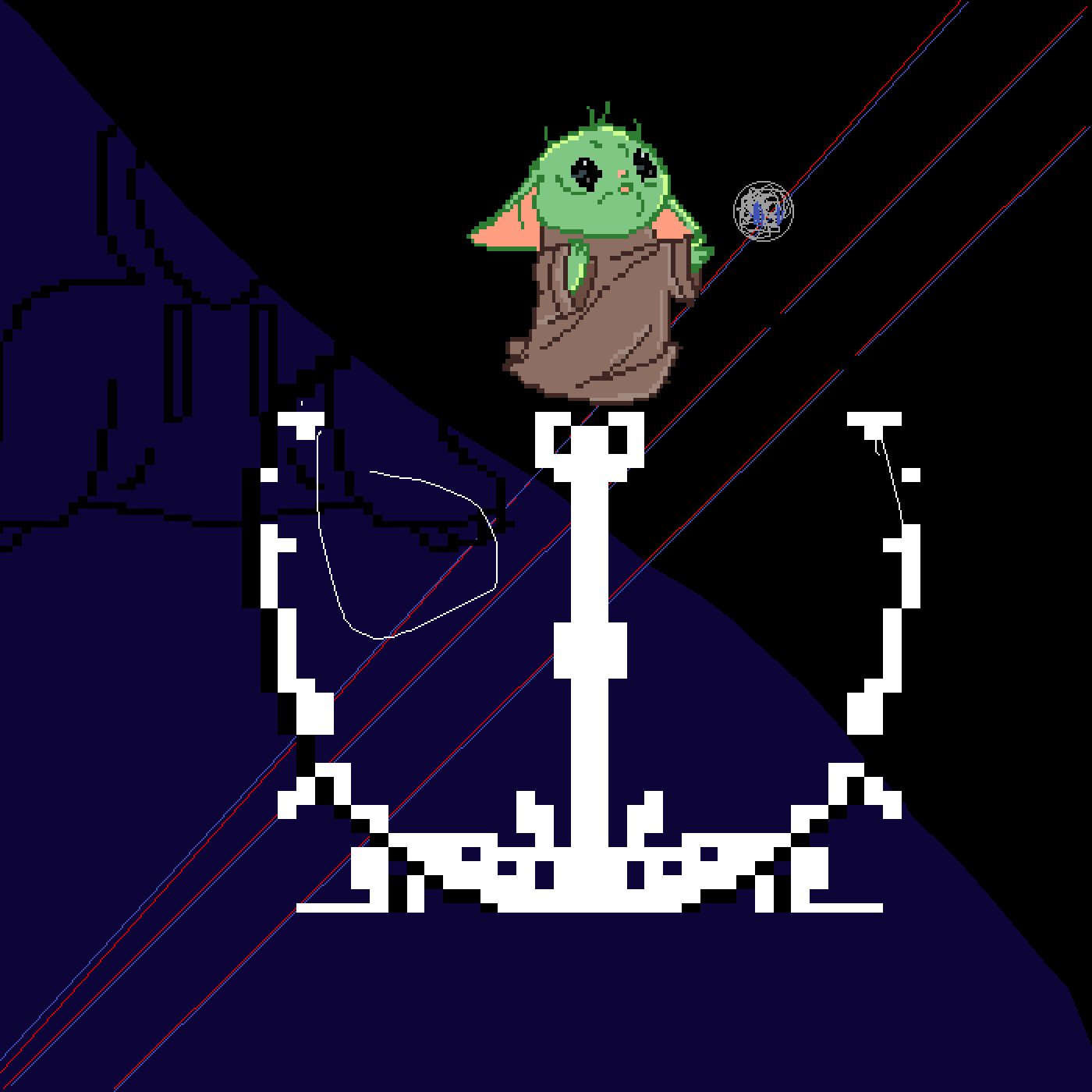 Editing Baby Yoda - Free online pixel art drawing tool - Pixilart