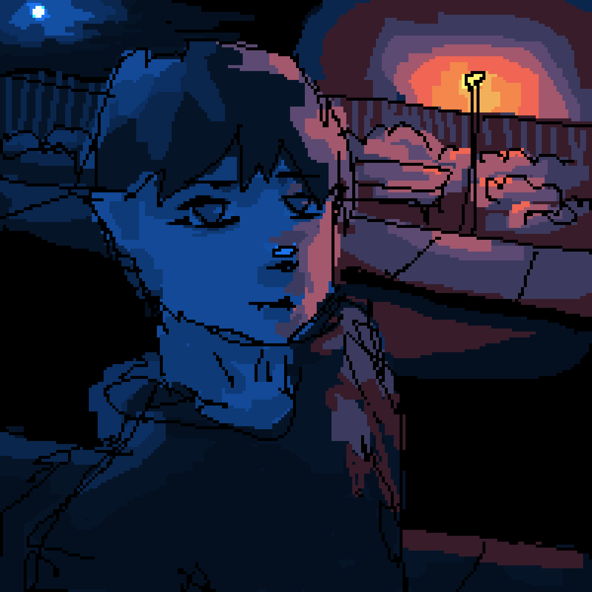 Pixilart - night by AgentInteleon