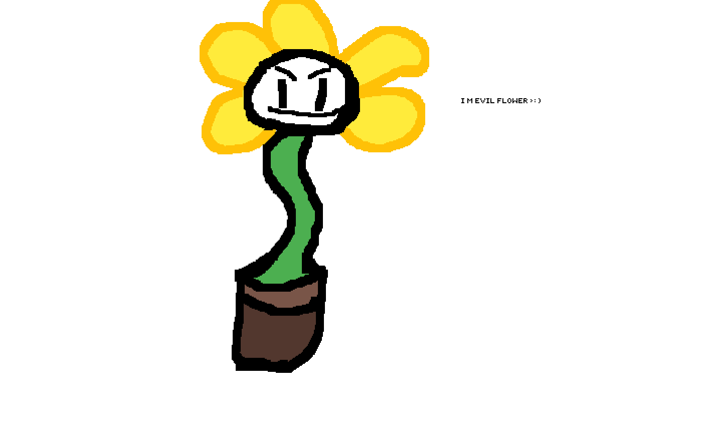Pixilart - Flowey in a nutshell by NoUserFound