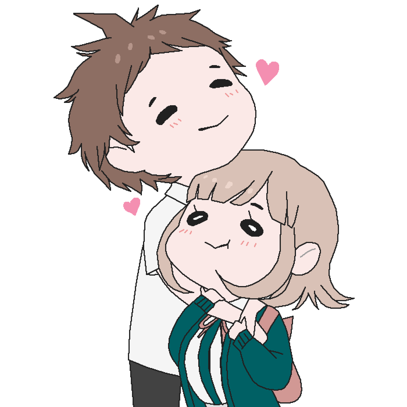 Pixilart - Hajime x Chiaki by Rum0ury
