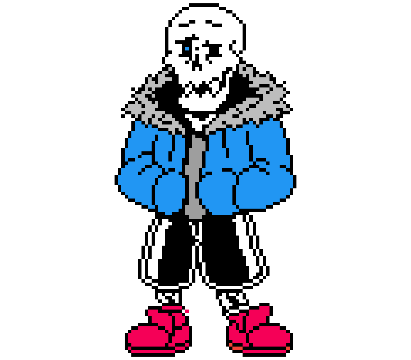 Pixilart - SWAP FELL PAP BUT SANS by Phantom-pap