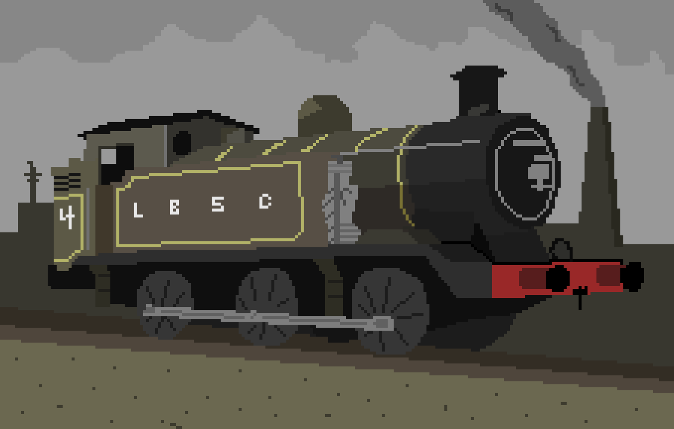 Pixilart - LBSCR E2 - steam train by AussieWirraway