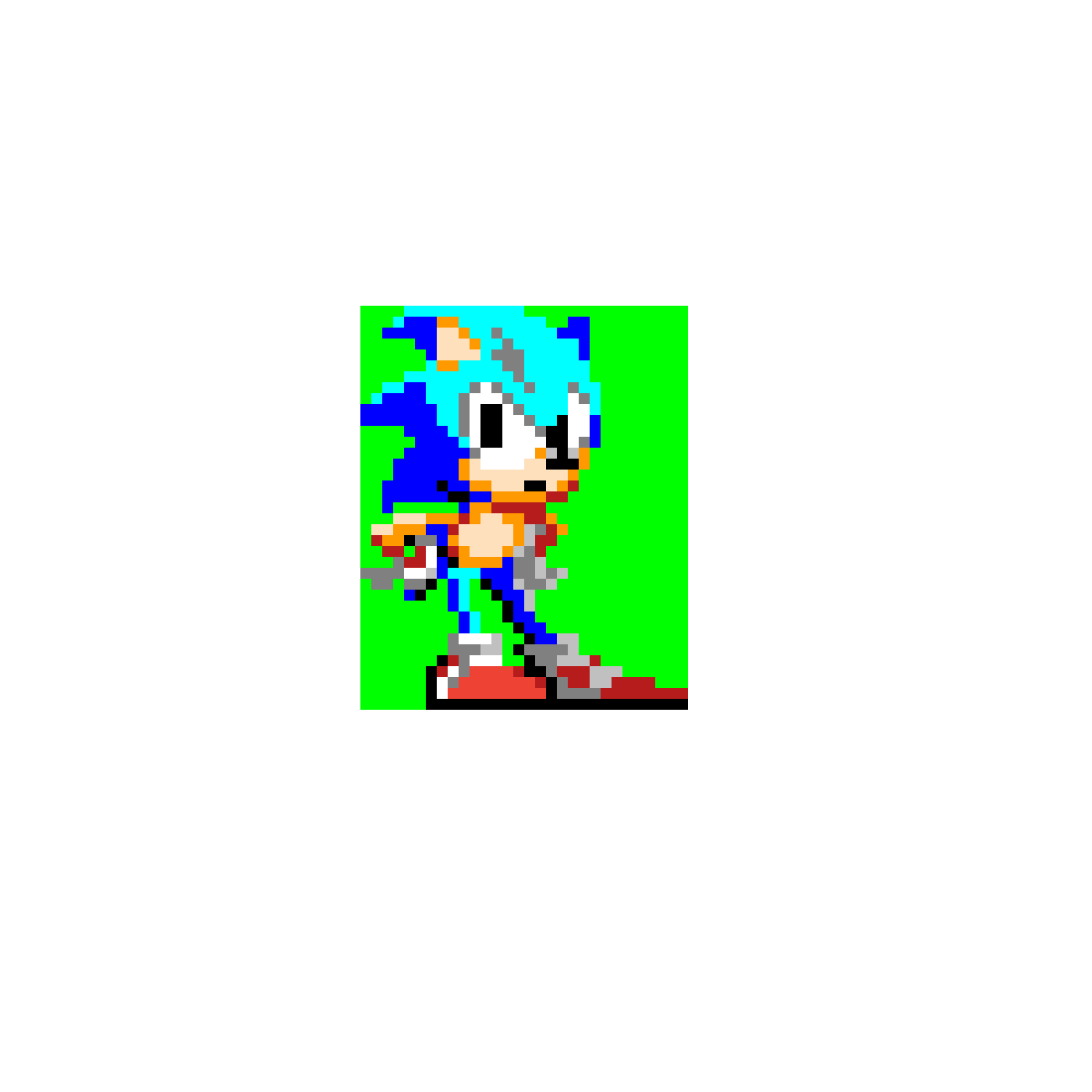 Editing Mario Paint Sonic - Free online pixel art drawing tool - Pixilart
