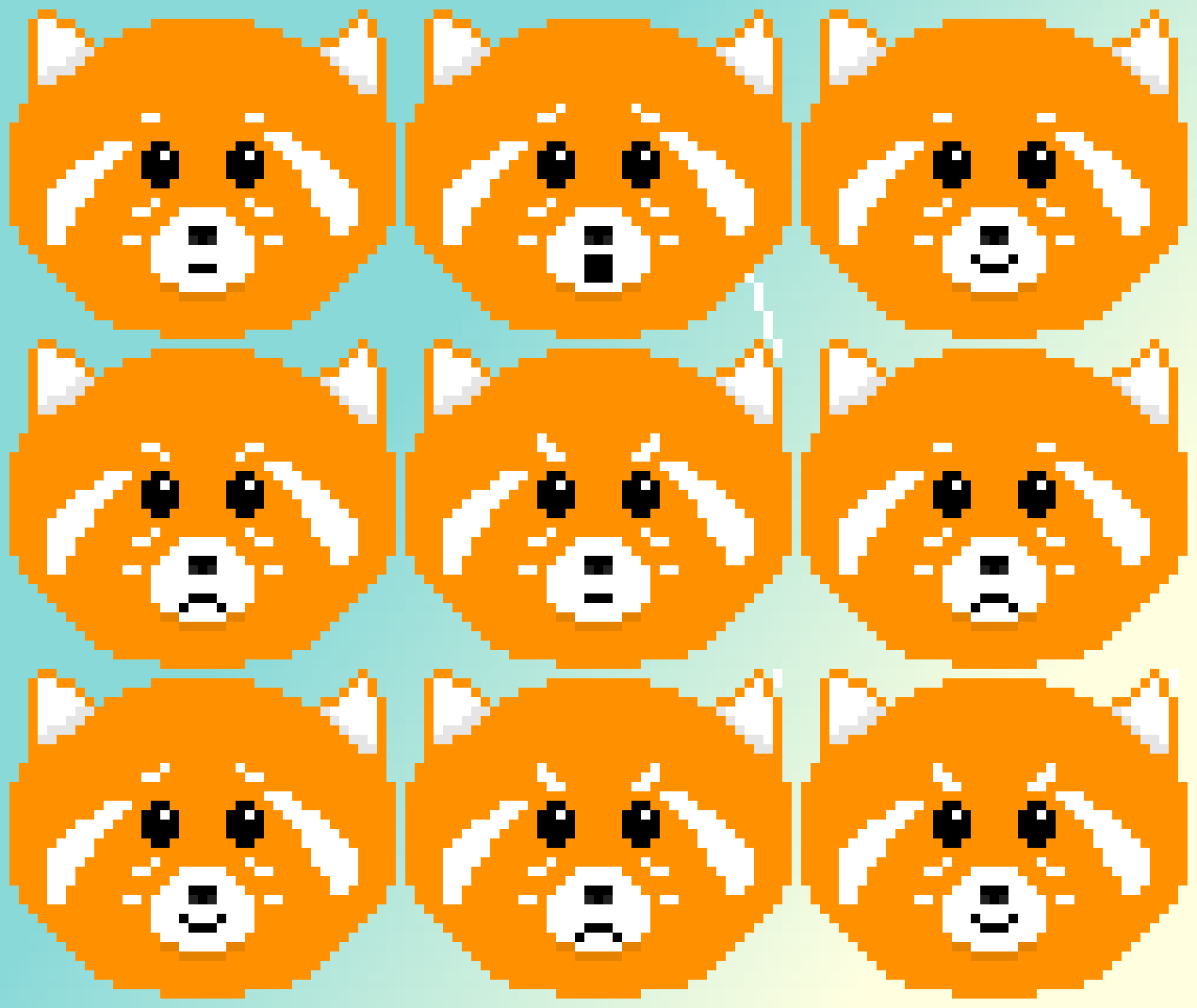 Pixilart - Oc Sprite Sheet Faces by Madzi