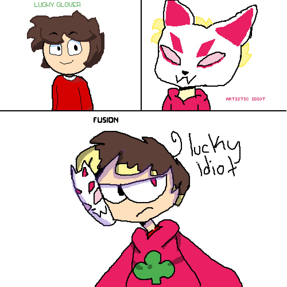 Pixilart - That One Lucky Idiot (fusion) by ringobingo
