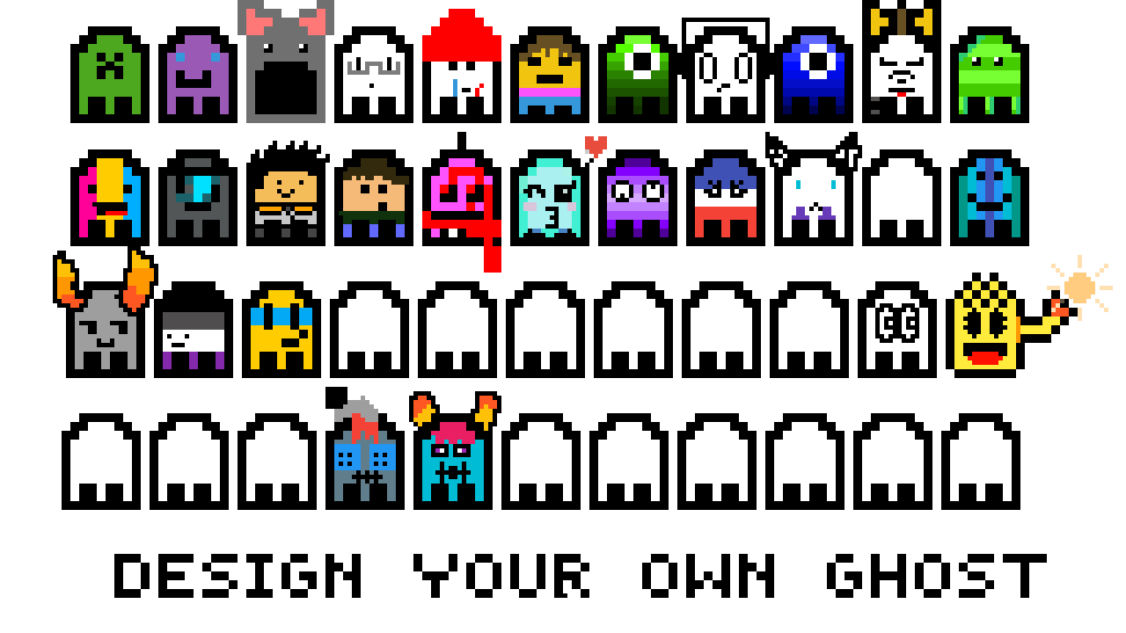 Editing Design your own Ghost - Free online pixel art drawing tool ...