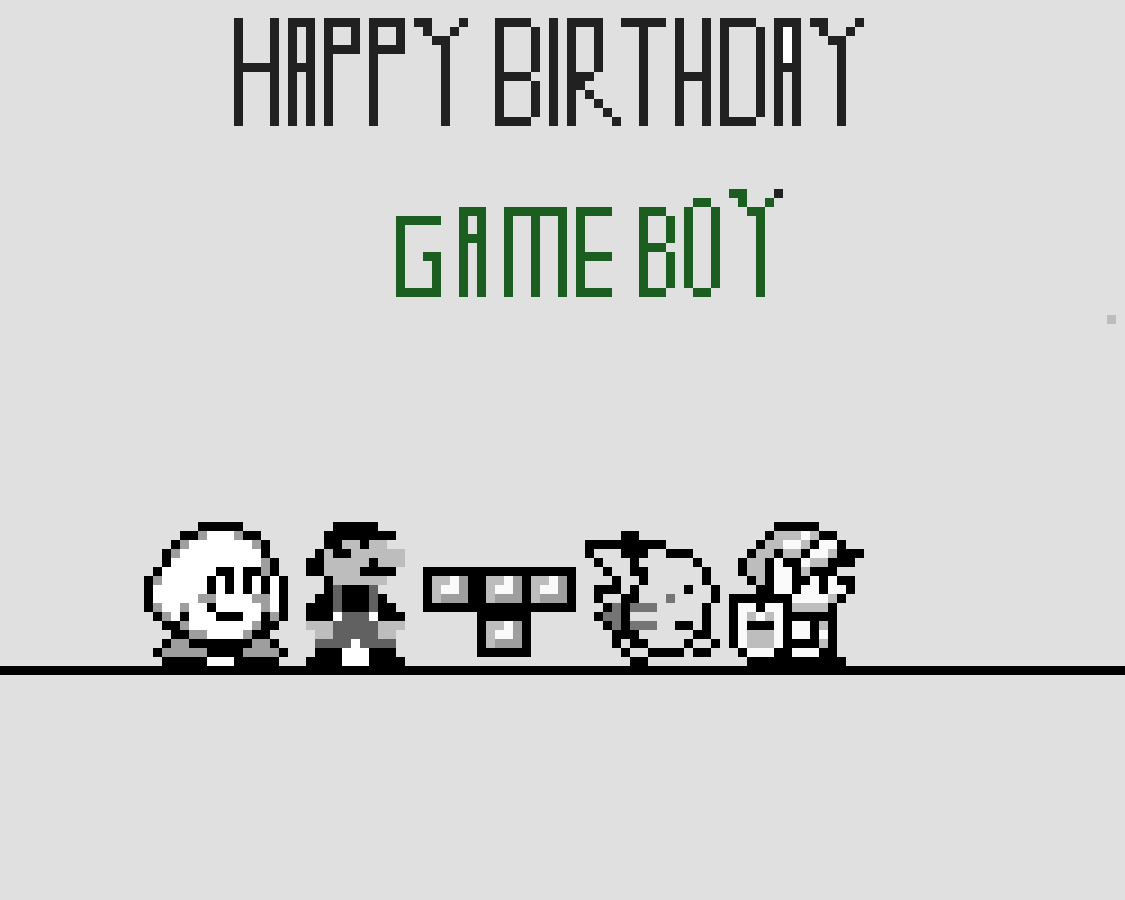 Pixilart - Happy 30th Birthday Gameboy by Nintendo-Fan