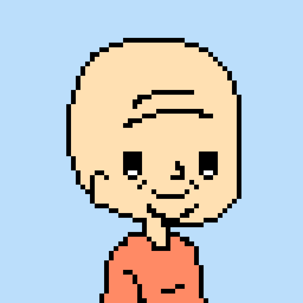 Pixilart - Handsome bald boy by JimPickens
