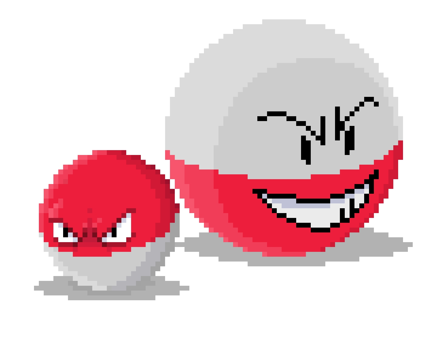 Pixilart - Voltorb and Electrode by Peaceforthesoul