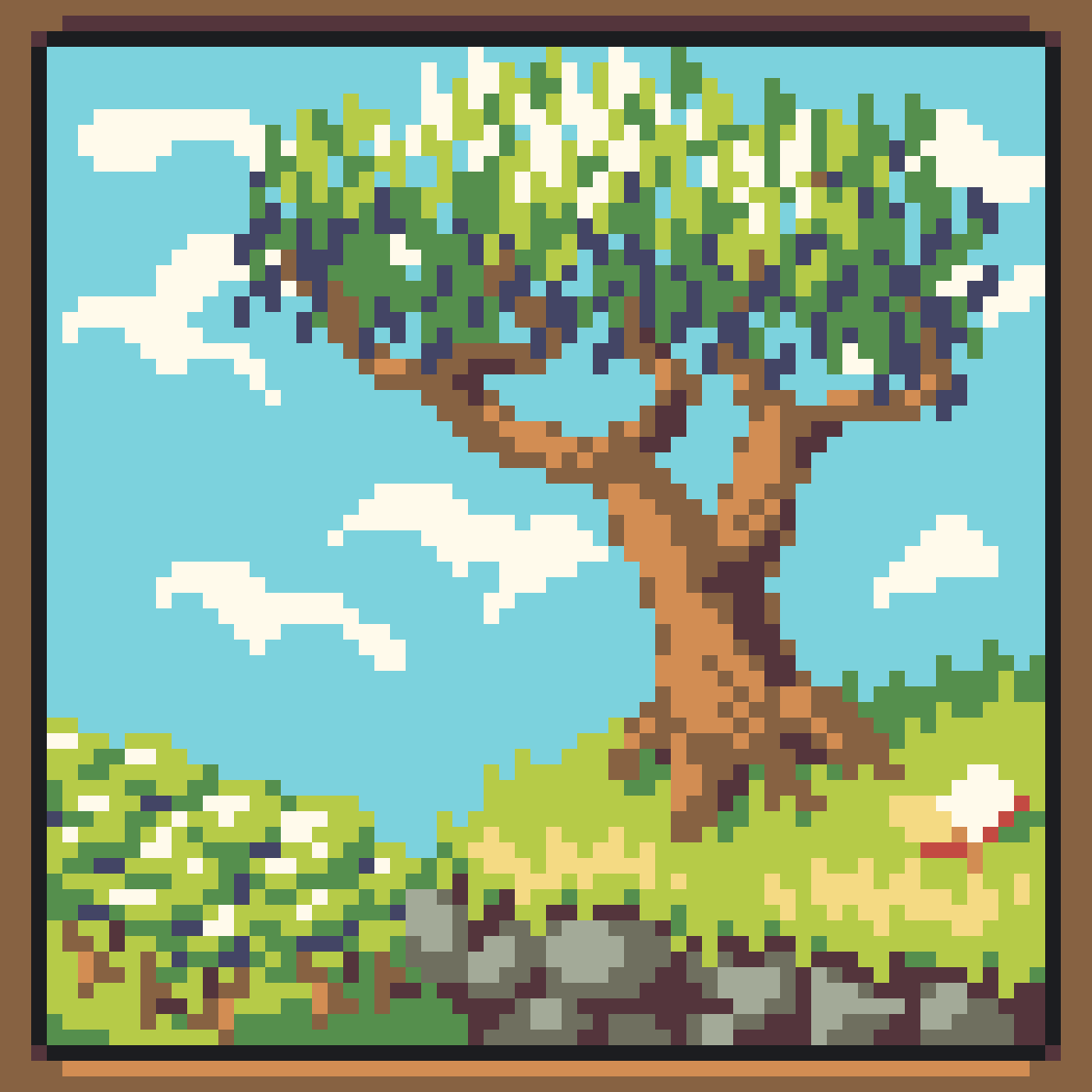 Pixilart - olive tree by polyphrog