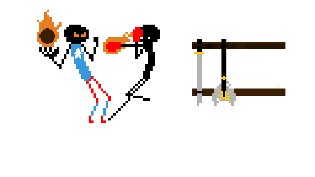 Pixilart - epic fight guys by FiggyFox