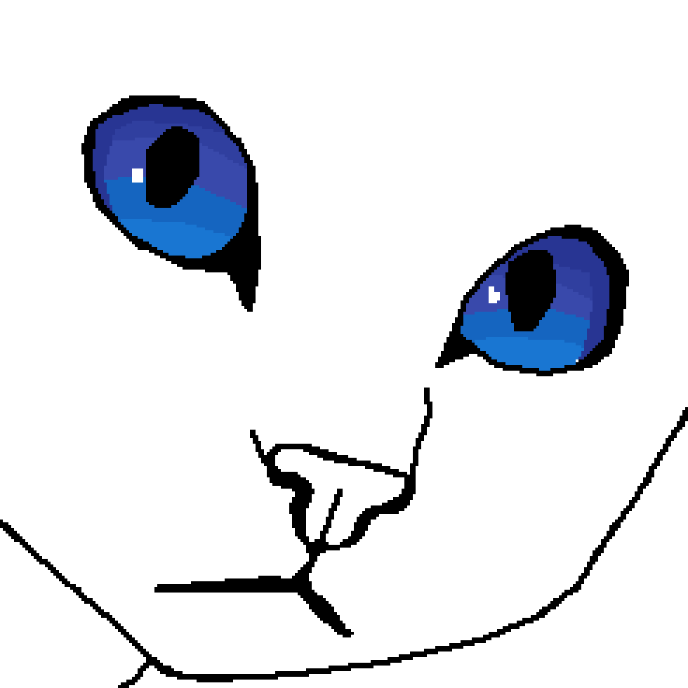 Pixilart - Cat Face Base by AceEverwoode