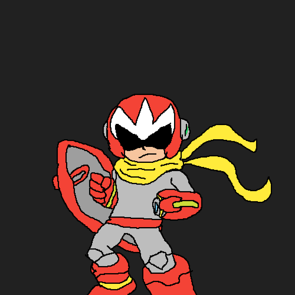 Pixilart - Proto Man (Upgraded) by Bubb13