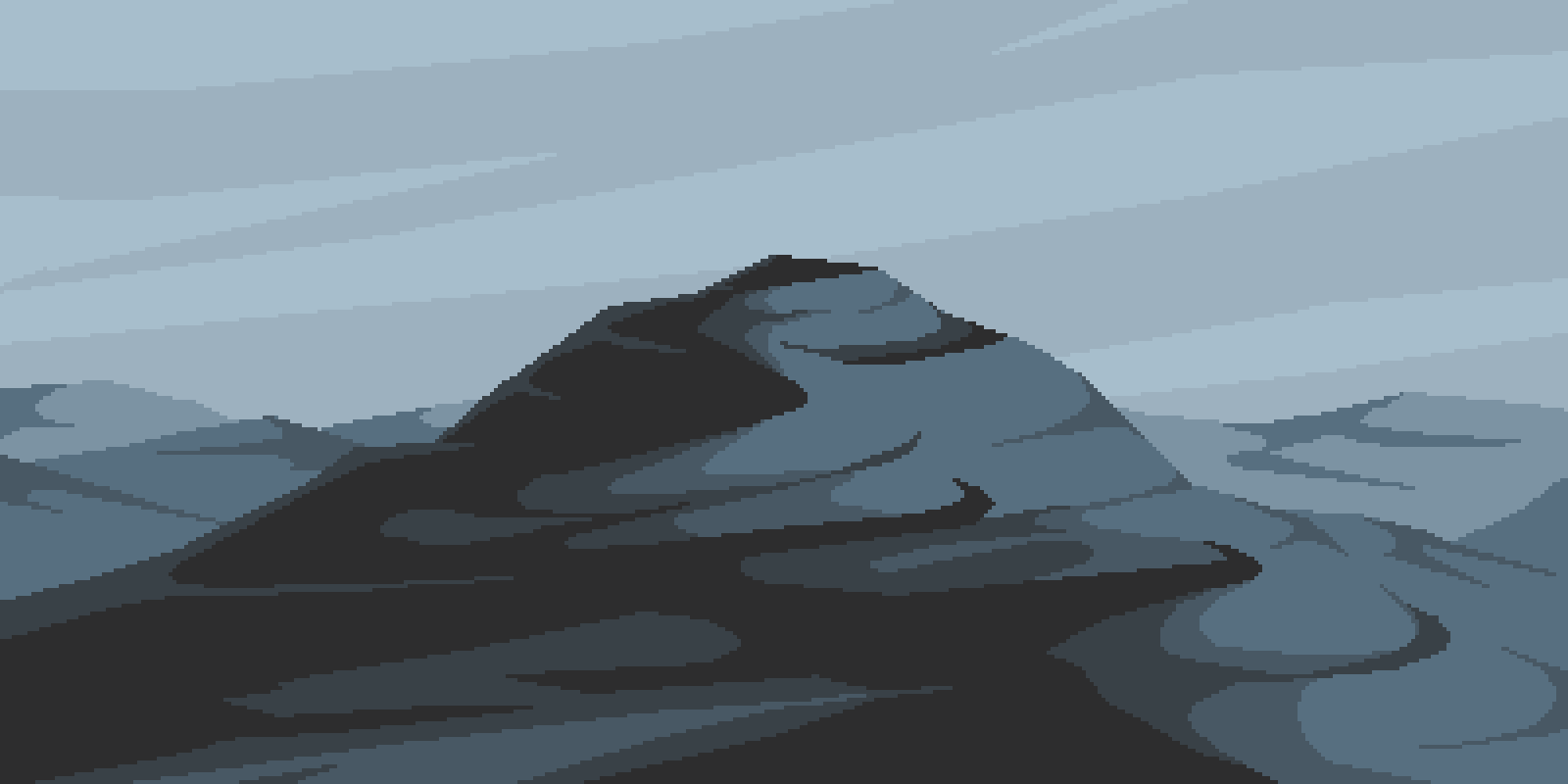 Pixilart - Dormant Volcano by xillusion