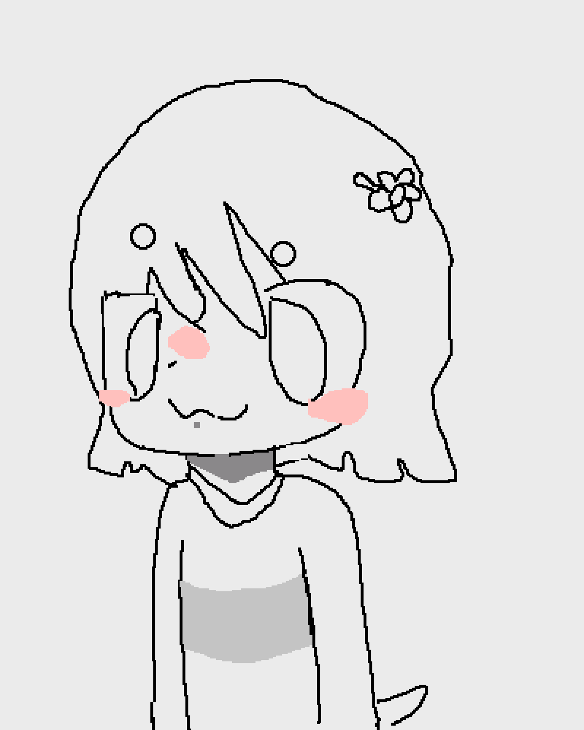 Pixilart - chara dreemur base by inhale