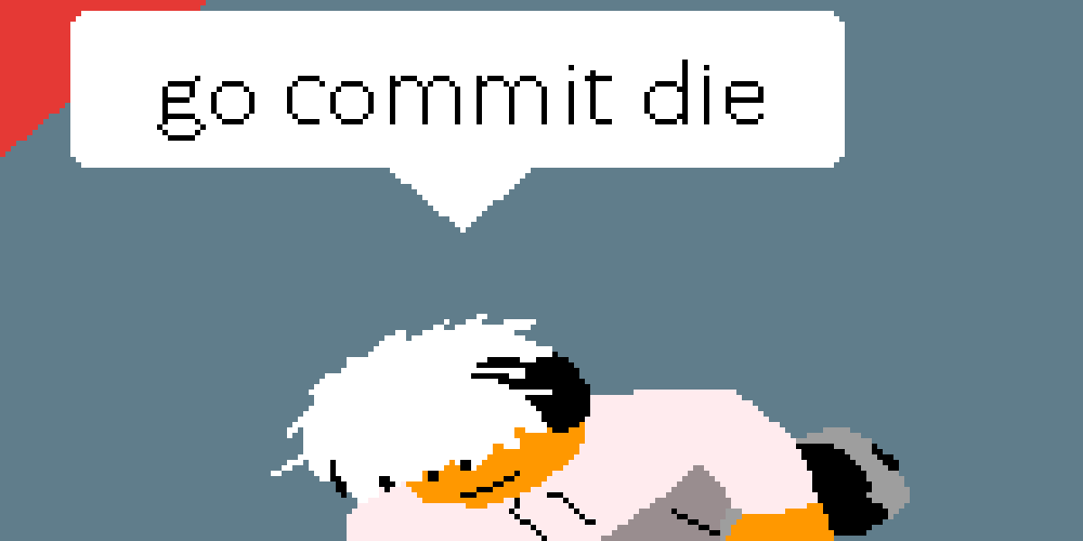 Pixilart - GO COMMIT --- by illuminatiwhale