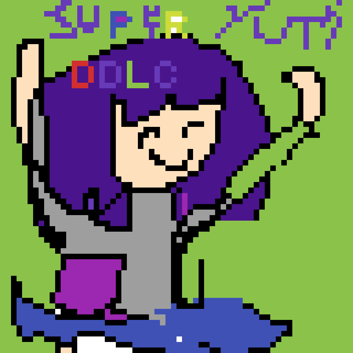 Editing Super Yuri (DDLC) - Free online pixel art drawing tool - Pixilart