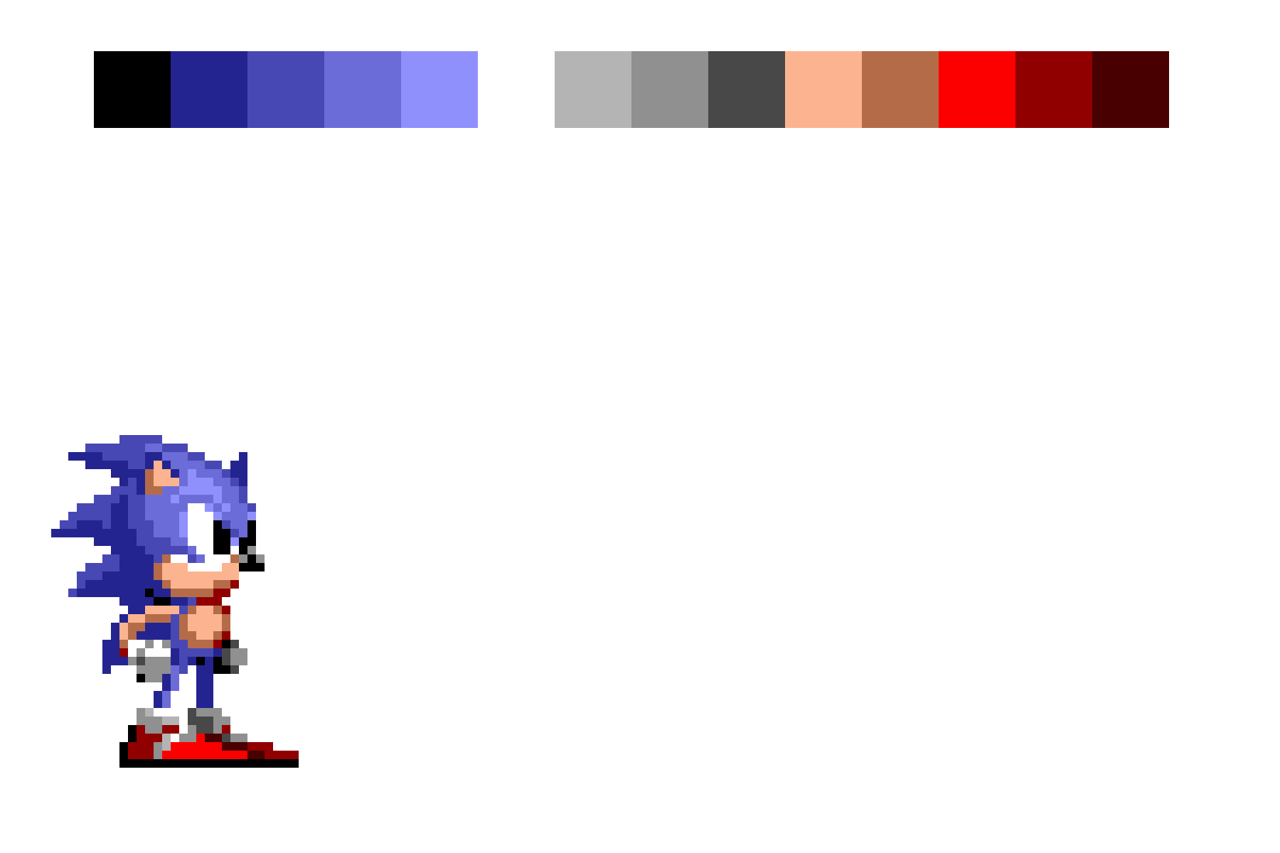 Pixilart - sonic and his pallet by atobin0002