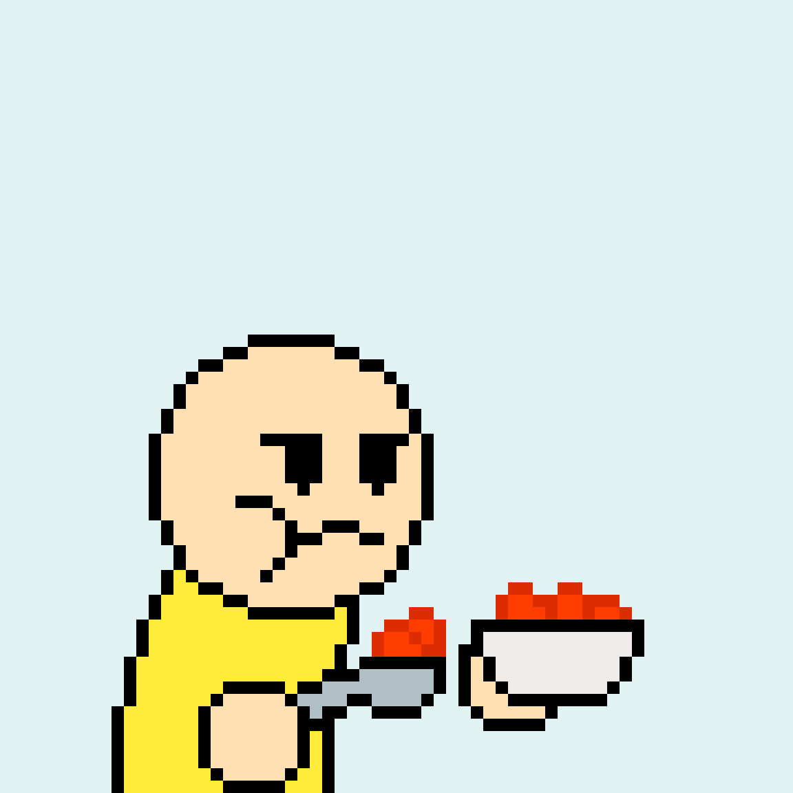 Pixilart - A bean eating beans. by CARLOSALOS123