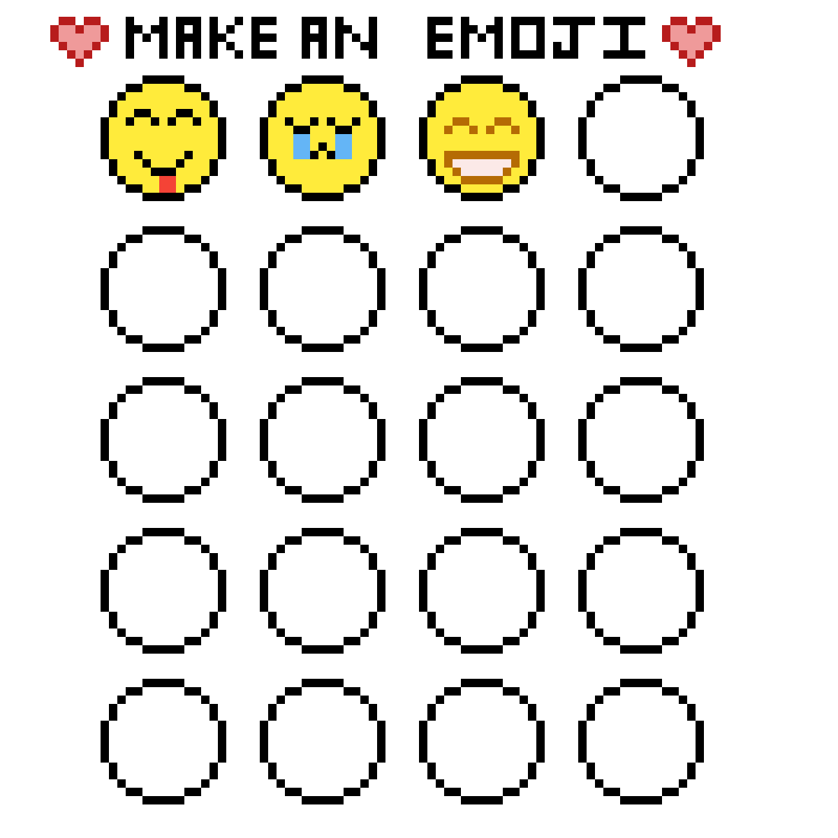 Editing Add An Emoji!! - Free online pixel art drawing tool - Pixilart