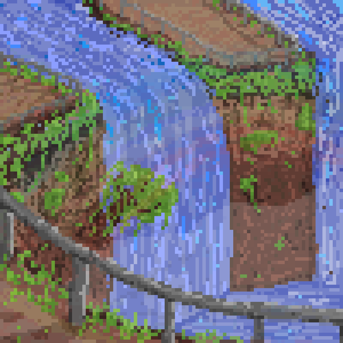 Pixilart - waterfall named John by limekon