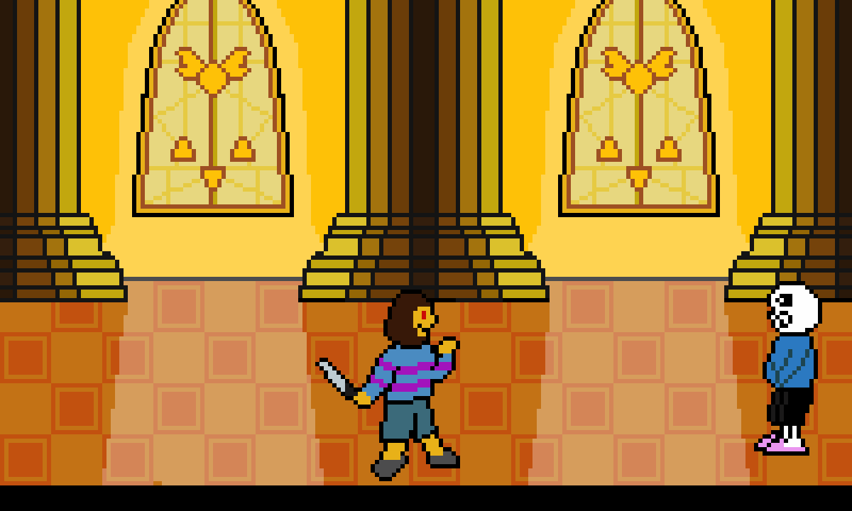 Pixilart - Sans And Frisks Fight by Immediate54