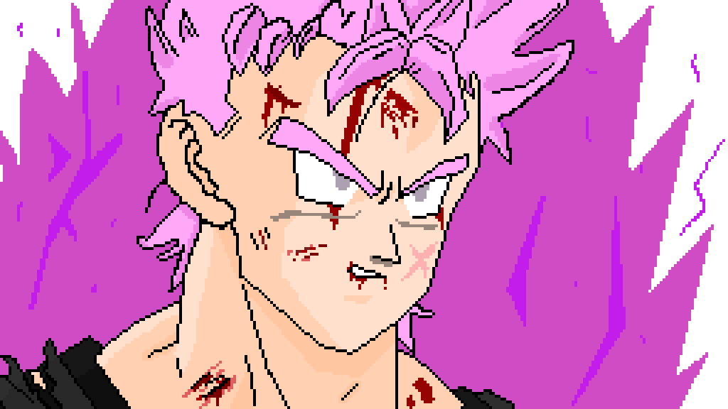 Pixilart - alternate Tora my dbz oc (ssjR) by 11purple-guy11